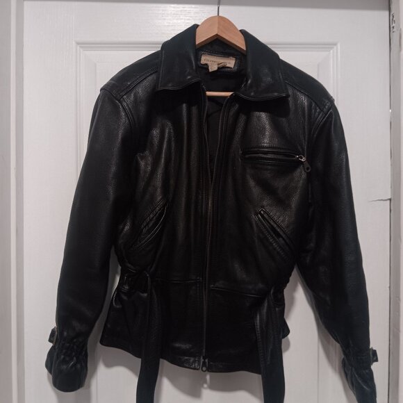 Colebrook & co | Jackets & Coats | Colebrook Black Chinch Leather ...